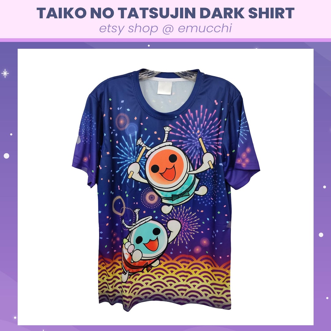 Taiko No Tatsujin Rhythm Game Dark Shirt - Etsy