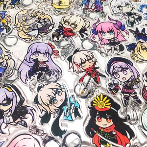 2.5in Fate/go Fate FGO Double-sided Keychain Chibi Artoria Astolfo ...