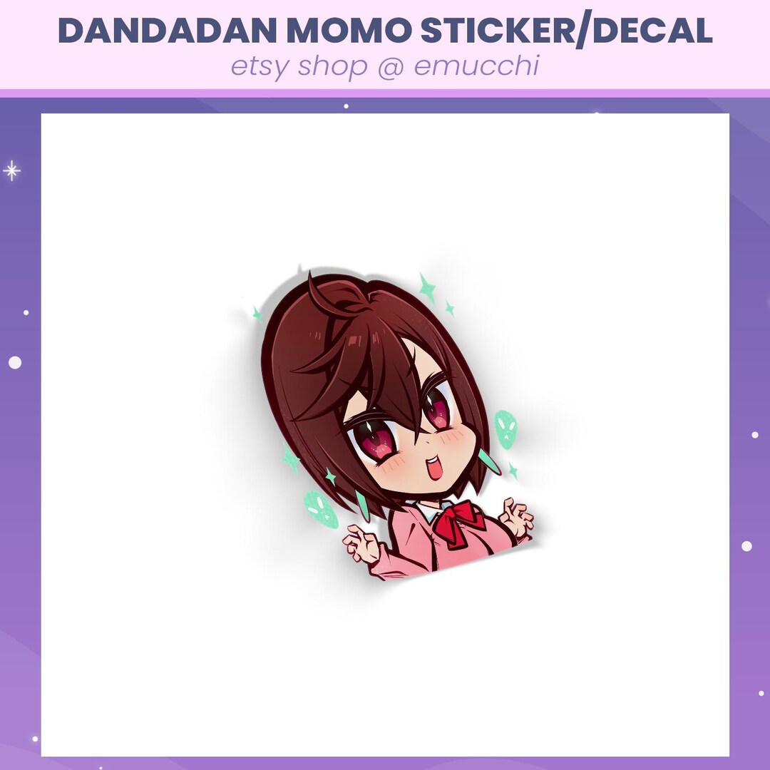 Dandadan Momo Ayase Chibi Die-cut Vinyl Decal Sticker - Etsy