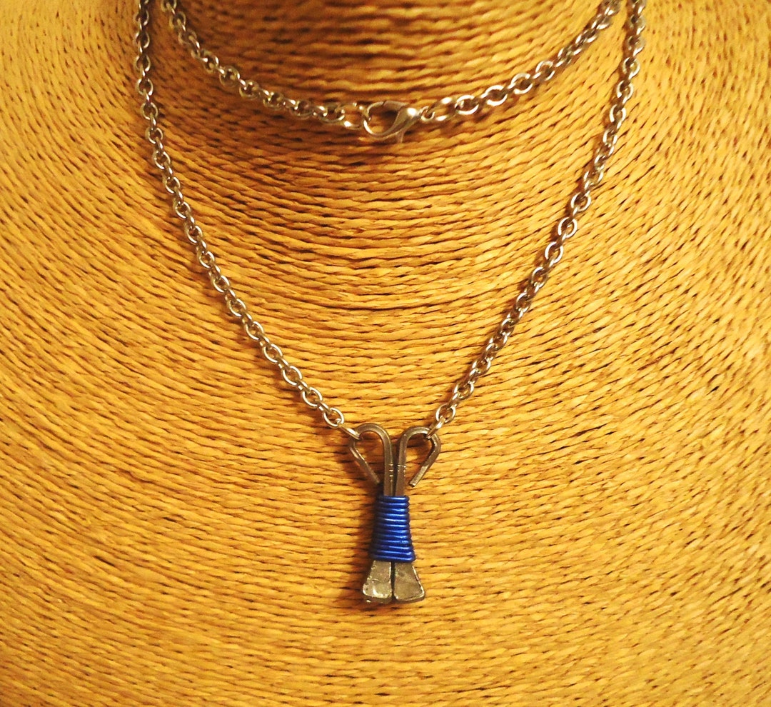 Colgante de clavo de herradura, collar en cadena de 20 con cierre de ...