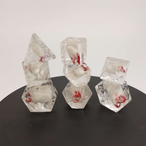 Clear Dice Set - Etsy