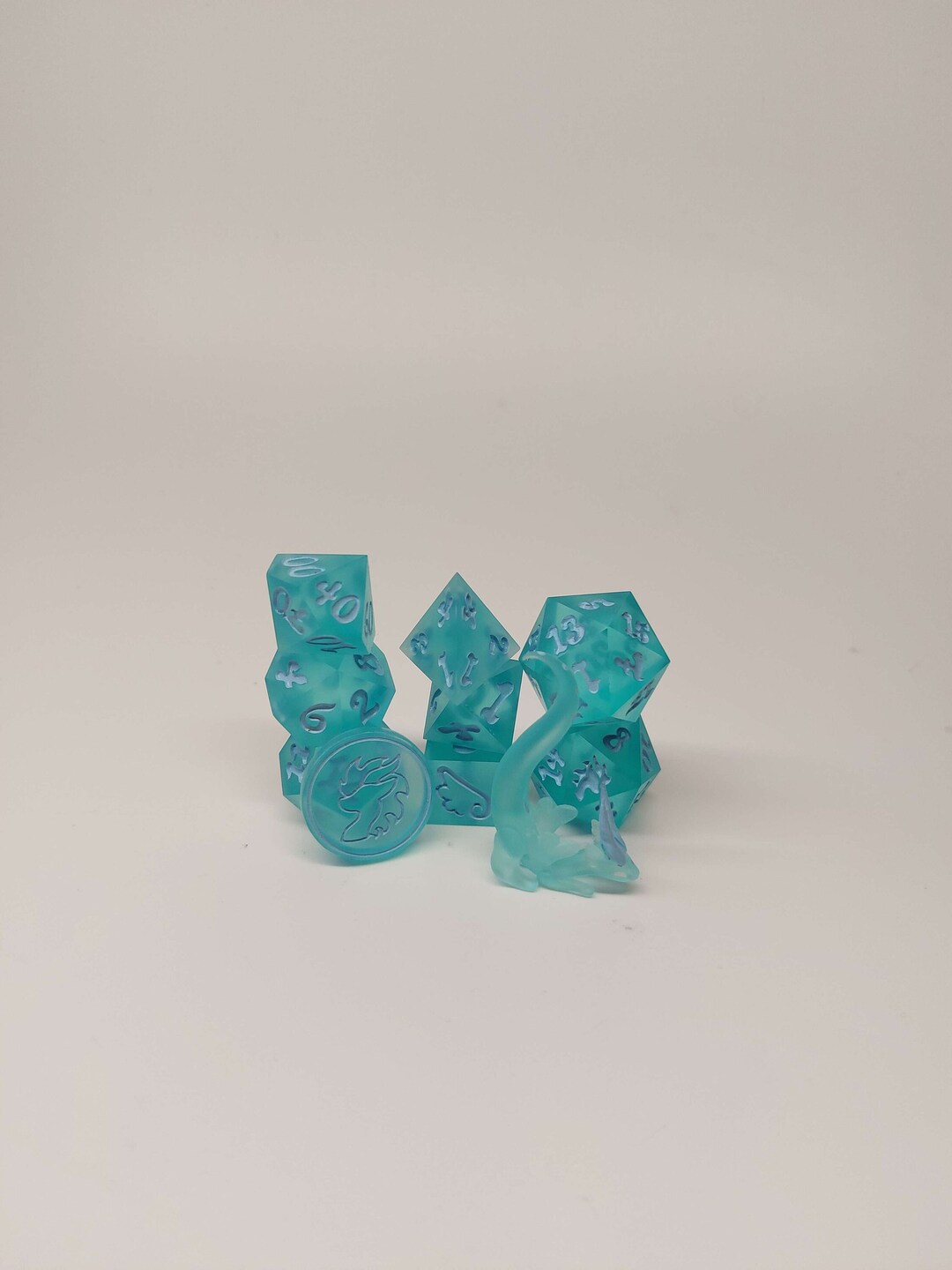 Ice Cold Dnd Roleplaying Dice Set - Etsy