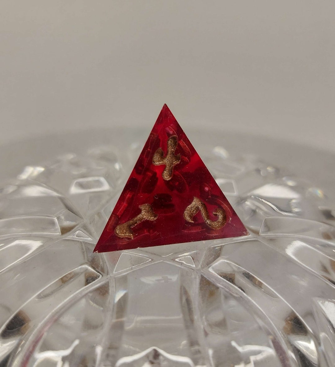Ruby Red Single D4 Sharp Edges Handmade - Etsy