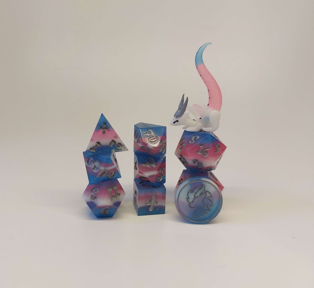 Trans Pride Dice Set - Etsy