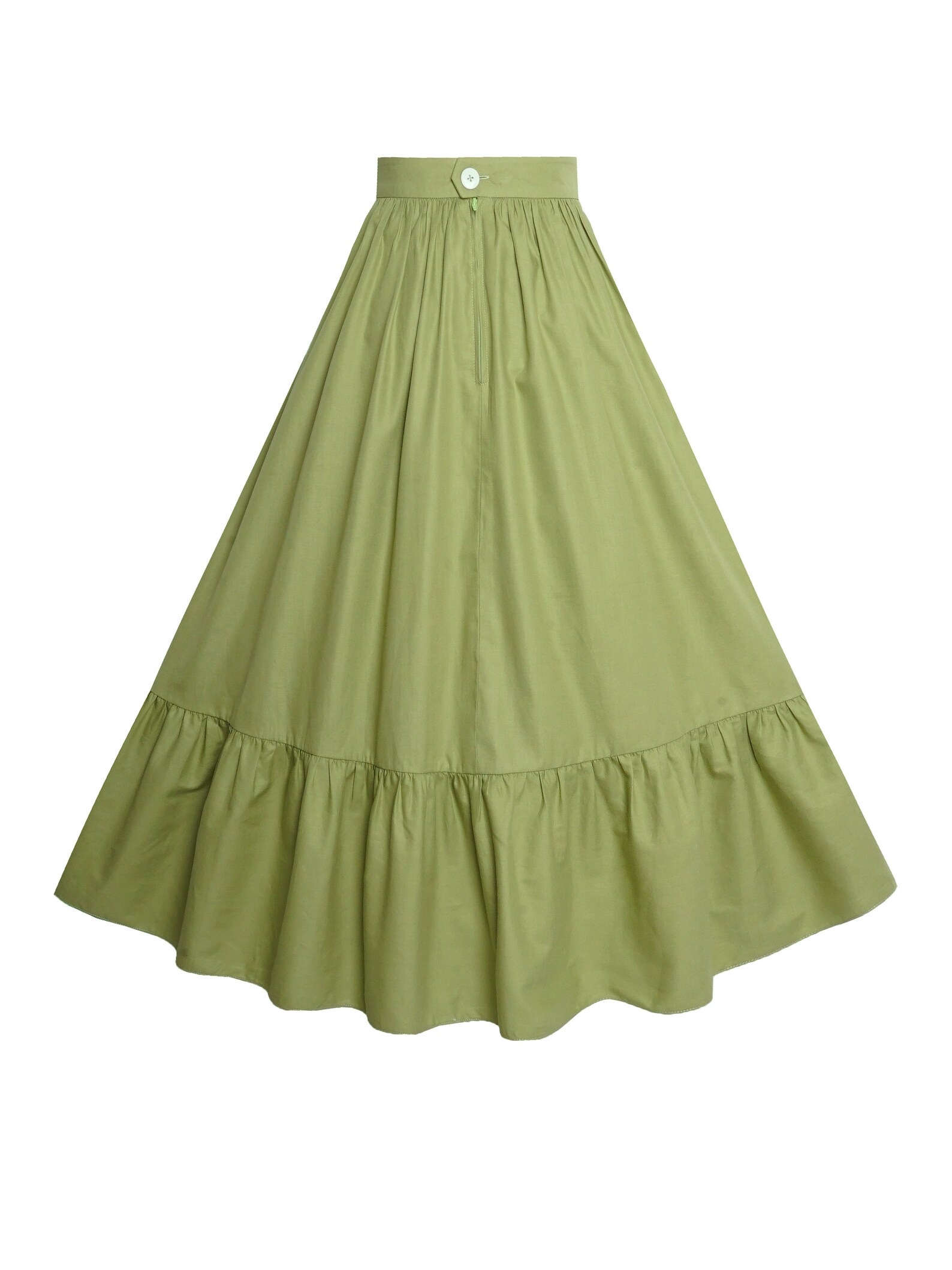 Fabric in Matcha Green Cotton by the Yard | Etsy