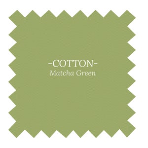 Fabric in Matcha Green Cotton by the Yard - Etsy