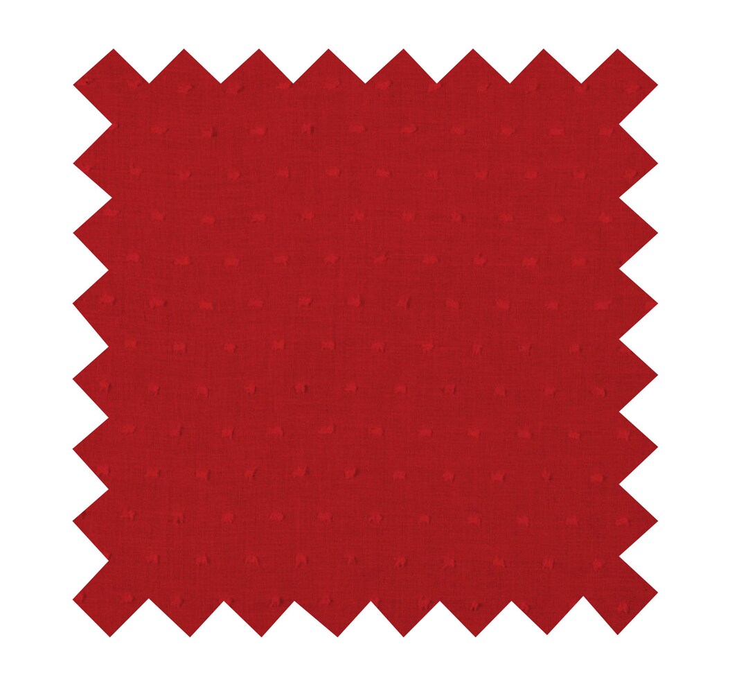 Fabric Red dotted Swiss by the Yard - Etsy