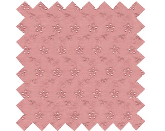 Pink Eyelet Fabric | Etsy