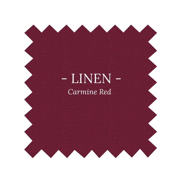 Carmine Linen Fabric - Etsy