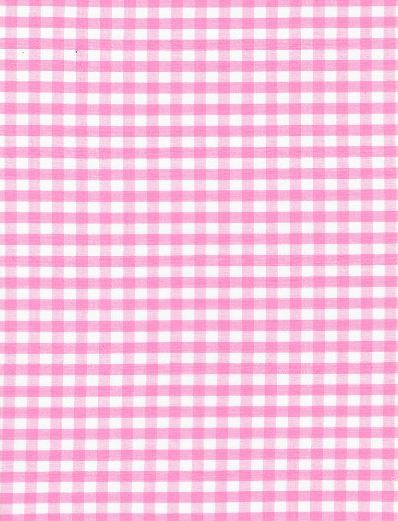 Fabric Light Pink 1/4 inch Checkered Gingham By the Yard | Etsy