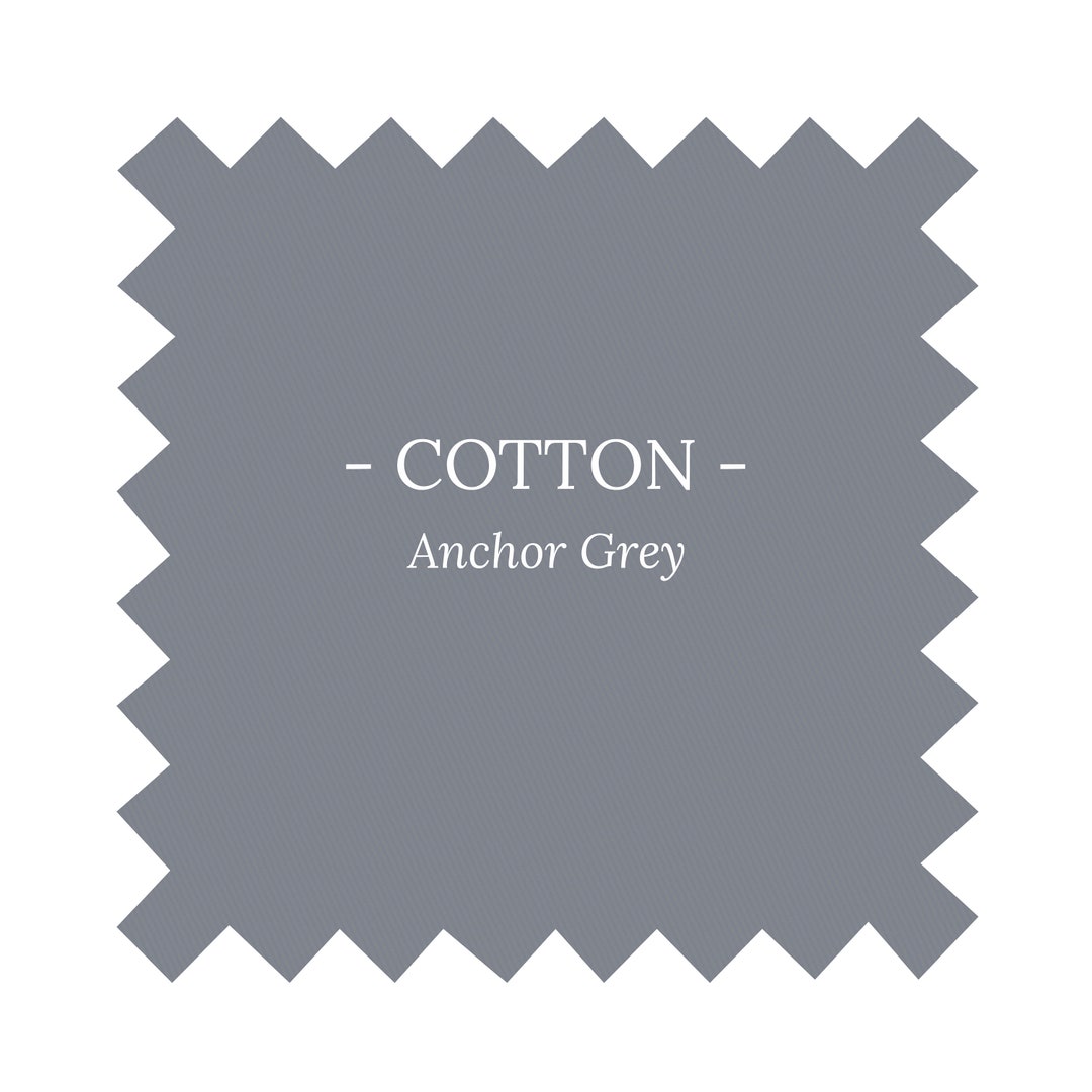 Fabric in Anchor Grey Cotton by the Yard - Etsy