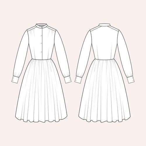 1930s 30s Dress // Vintage Sewing Pattern Reproduction // | Etsy