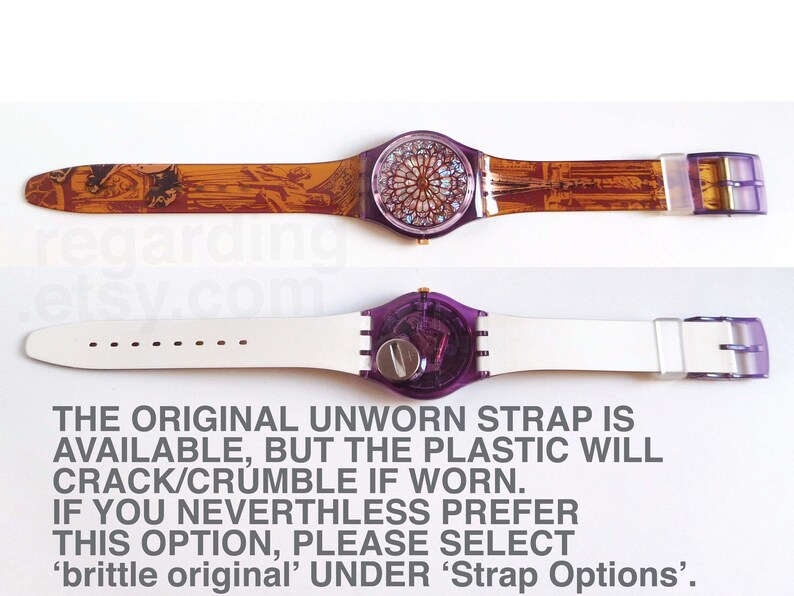 1990s 1993 Swatch Watch 'quasimodo' GV108 34mm Notre - Etsy