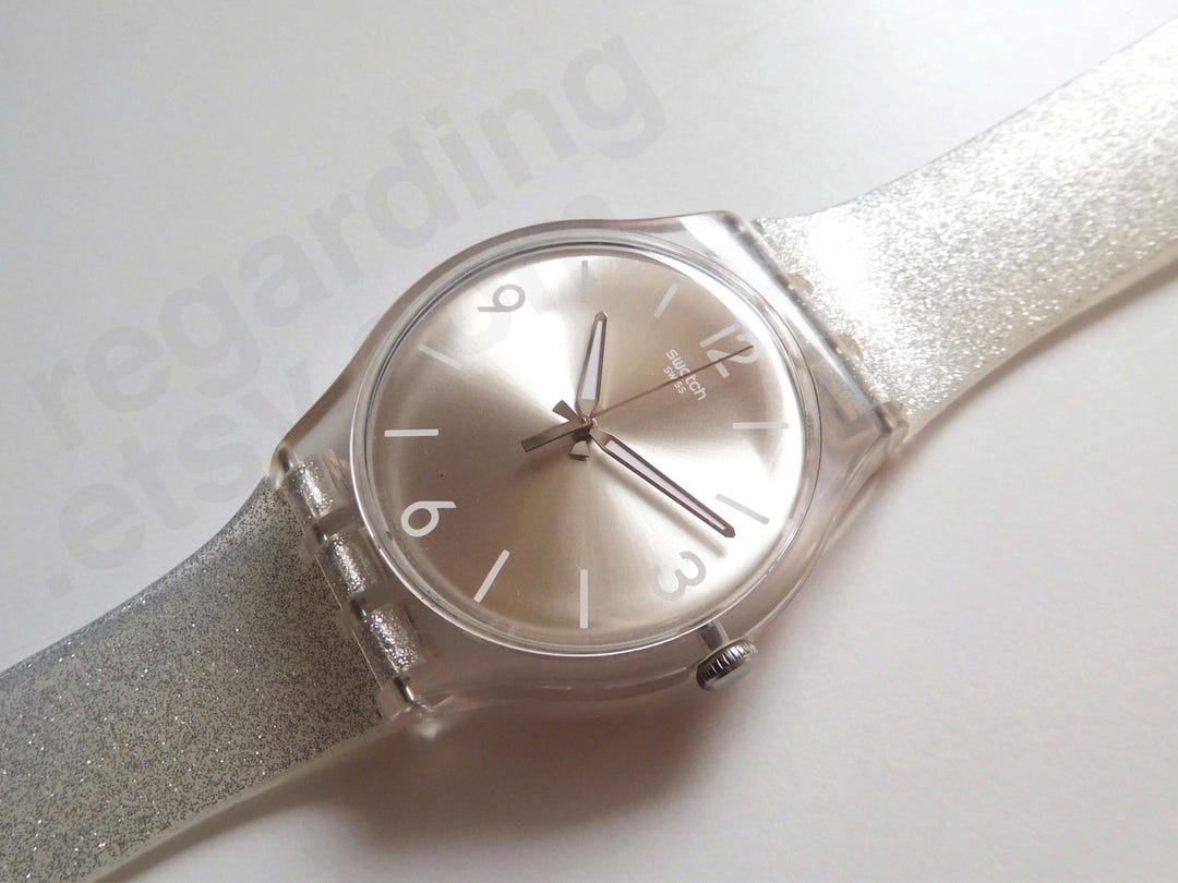 Swatch Watch 'mirrormellow' SUOK112 Watch, LARGE 41mm Case Diameter ...
