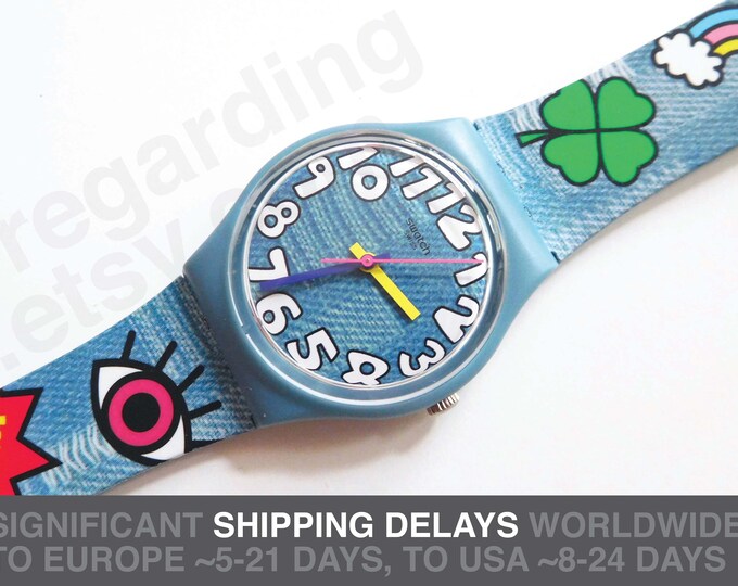Swatch 'tacoon' GS155 Watch 34mm Case Diameter - Etsy