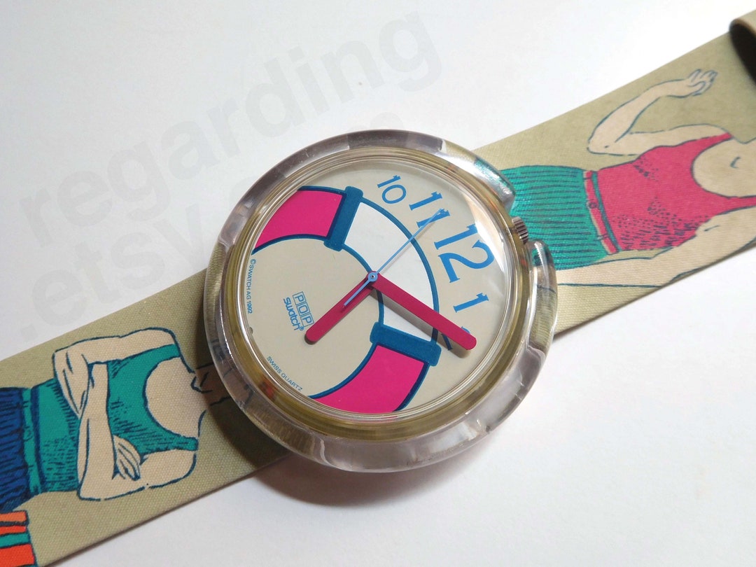 1990s 1992 Pop Swatch Watch PWK180 'life Saver' 39mm, Colorful Vintage ...
