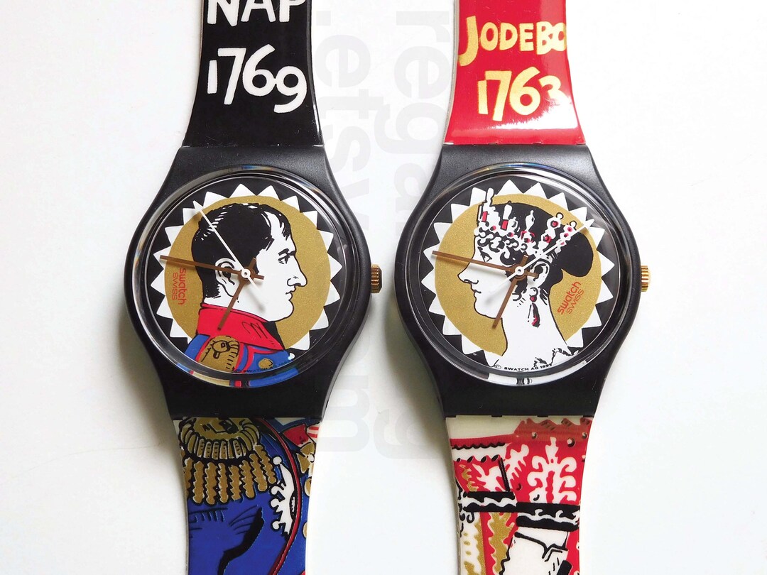 1990s 1993 Swatch Watches Napoleon & Joséphine 'famous Couple' Pair ...