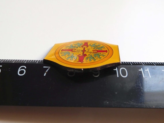 1990s Swatch PIN, yellow GZ100 Keith Haring design 3c… - Gem