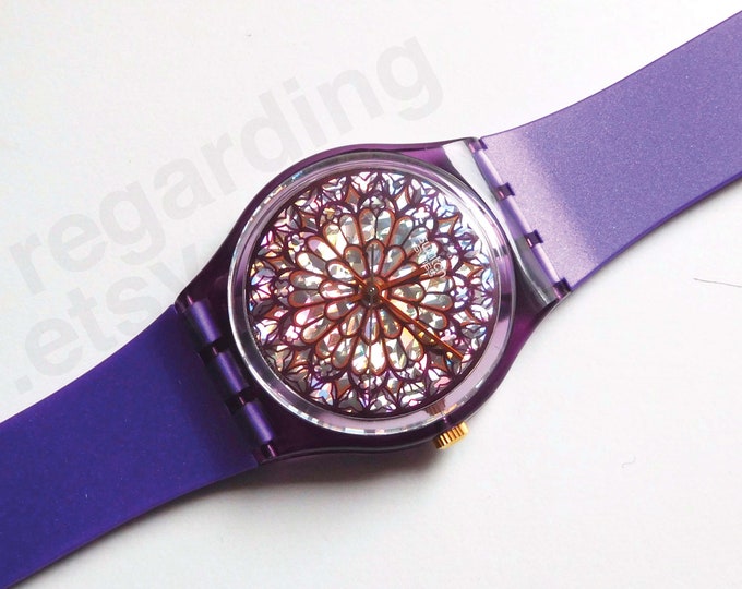 1990s 1993 Swatch Watch 'quasimodo' GV108 34mm, Notre Dame Stained ...