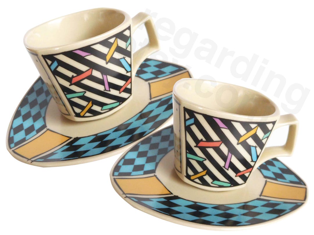 Rosenthal 'flash One' Espresso Cups and Saucers, 1980s Dorothy Hafner ...