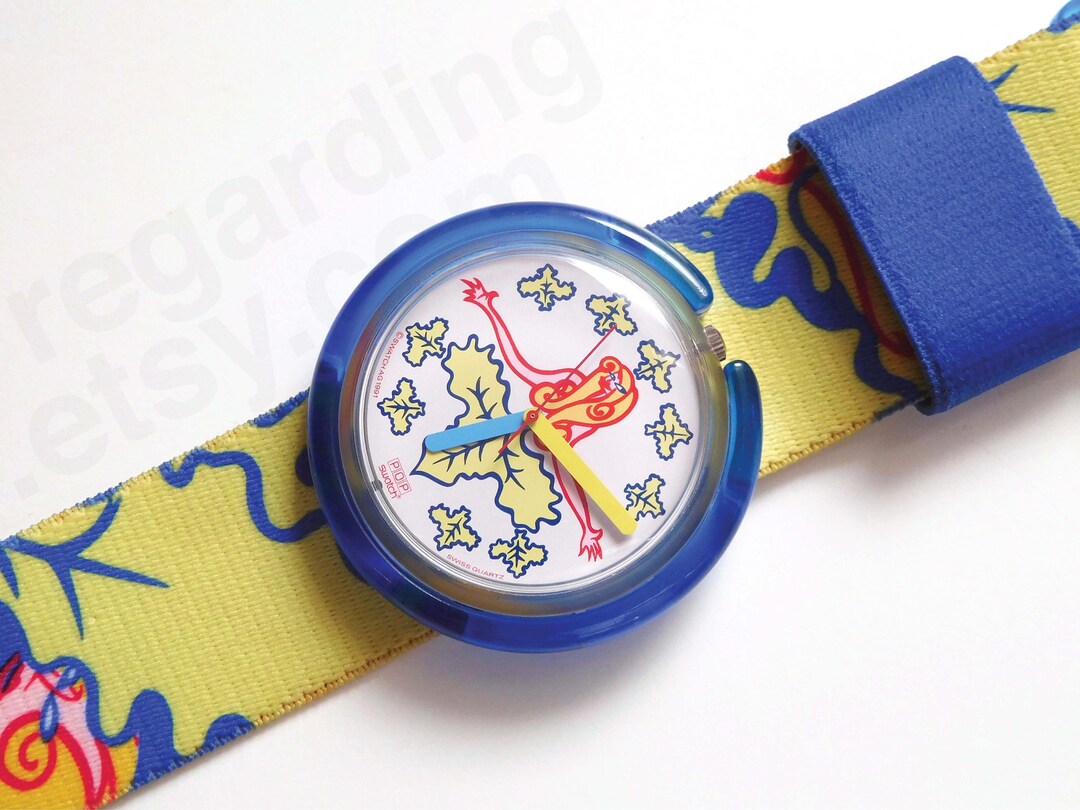 1990s 1991 Pop Swatch Watch PWK150 'lady Octopus' 39mm, Strange Mermaid ...