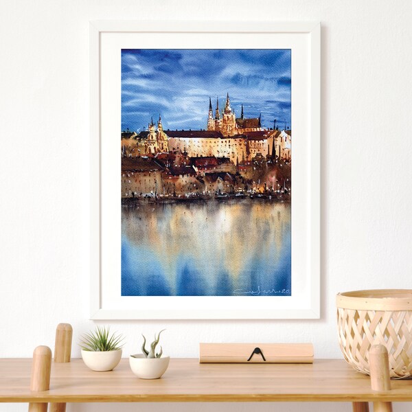 Watercolor of Prague - Etsy