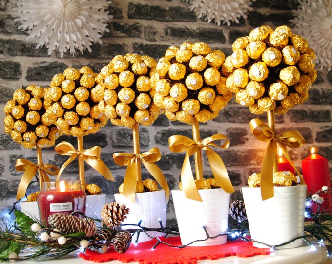 Ferrero Rocher Christmas Sweet Tree, Chocolate Gift - Etsy