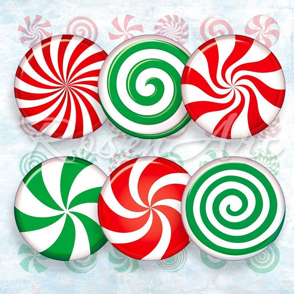 Peppermint Circle - Etsy
