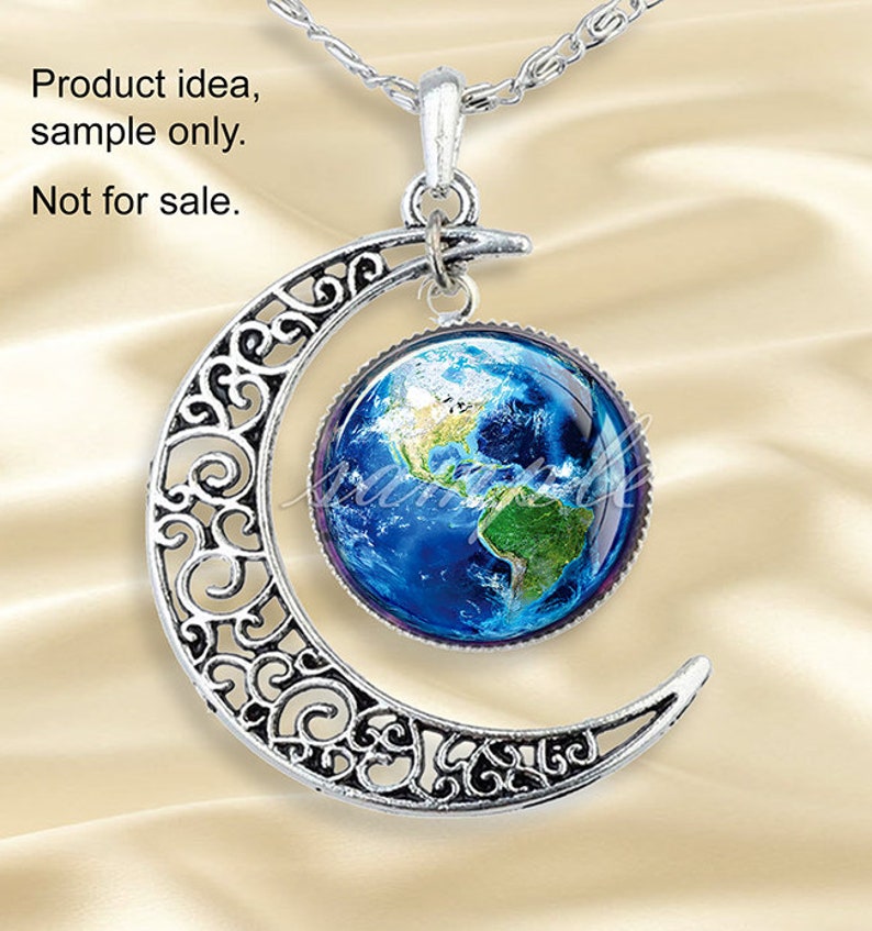 Planets Round Digital Collage Sheet Sun Moon Bottle Cap Images | Etsy