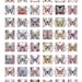 Butterflies 1 Square Images 1x1 Inch Digital Collage Sheet Cabochon ...