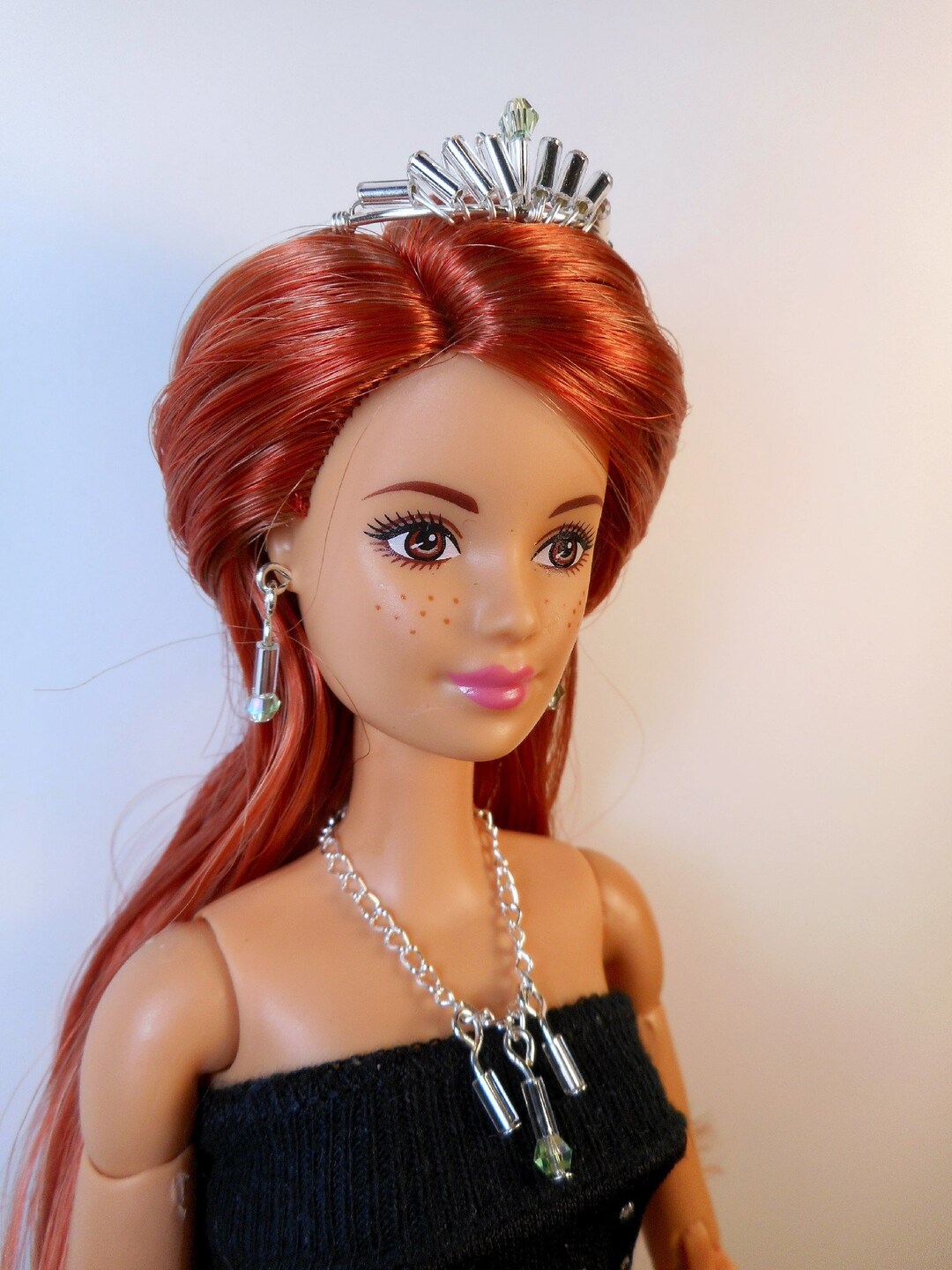 Peridot Tiara and Jewelry Set for Barbie - Etsy