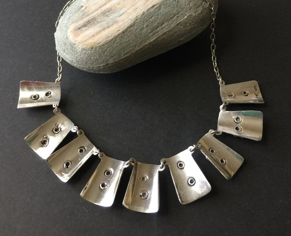 Peruvian CMC Sterling Silver & Dieties on Enamel Neck… - Gem