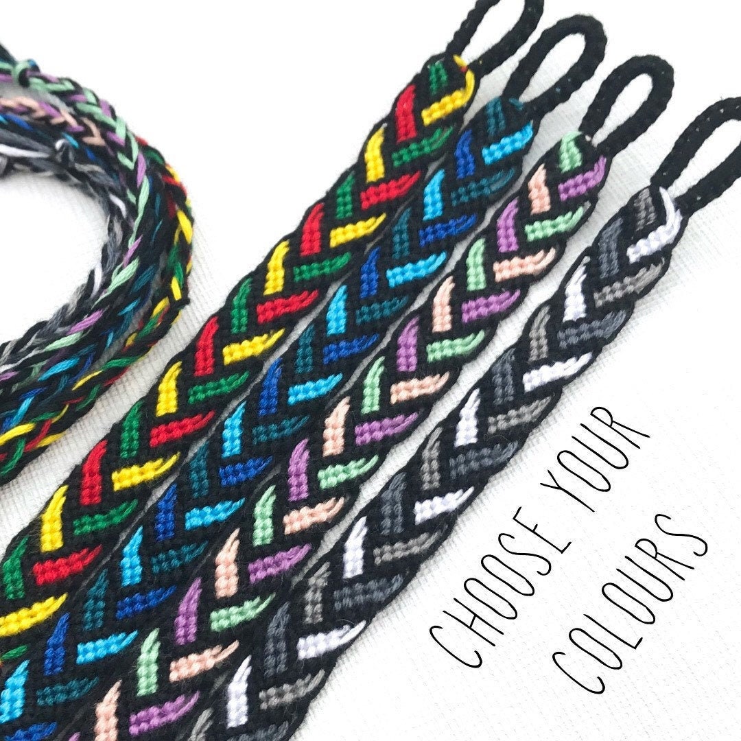 Custom Braided Macrame Bracelet: Hand Woven Friendship Braid - Etsy
