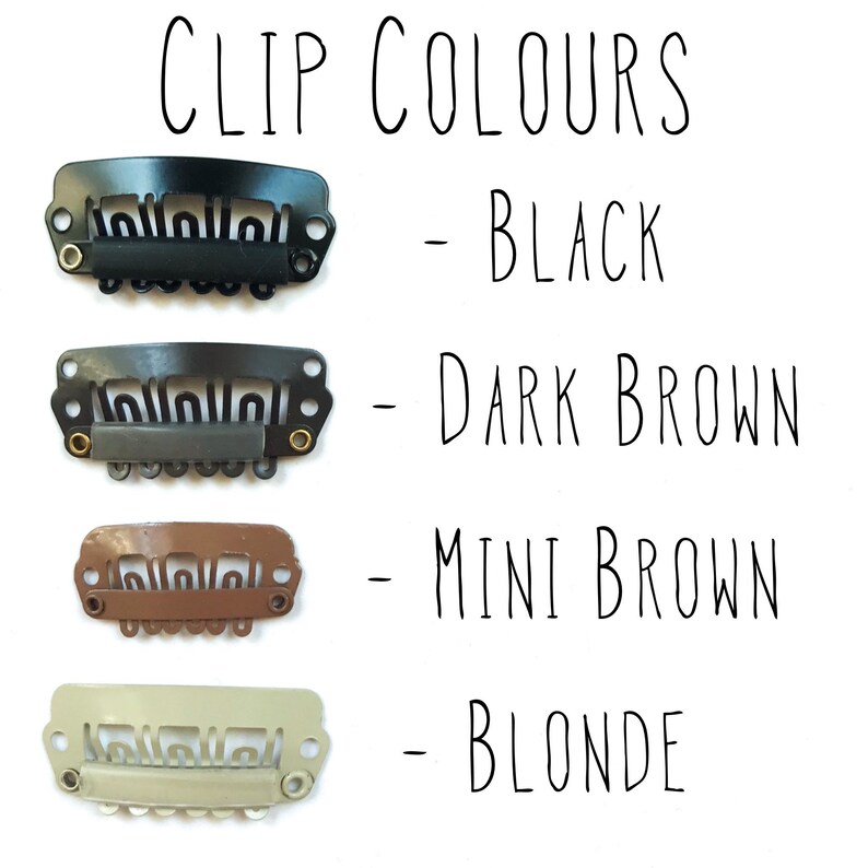 Custom Clip-in Hair Wrap Mixed Design Choose Your Colours - Etsy