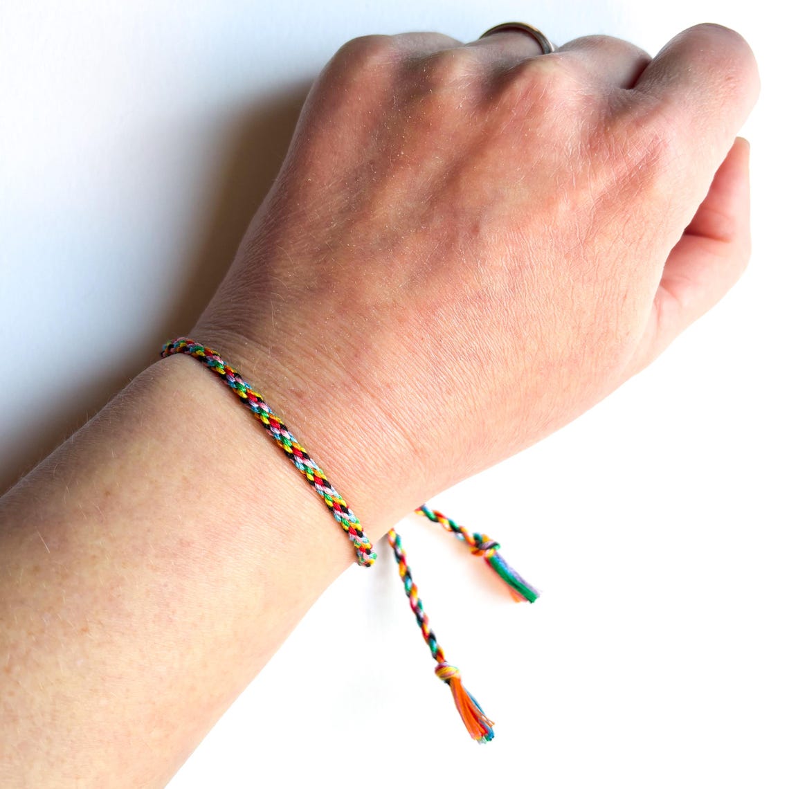 Bracelet - Rainbow Japanese Kumihimo Braid Wristband - Rahrah Stack ...