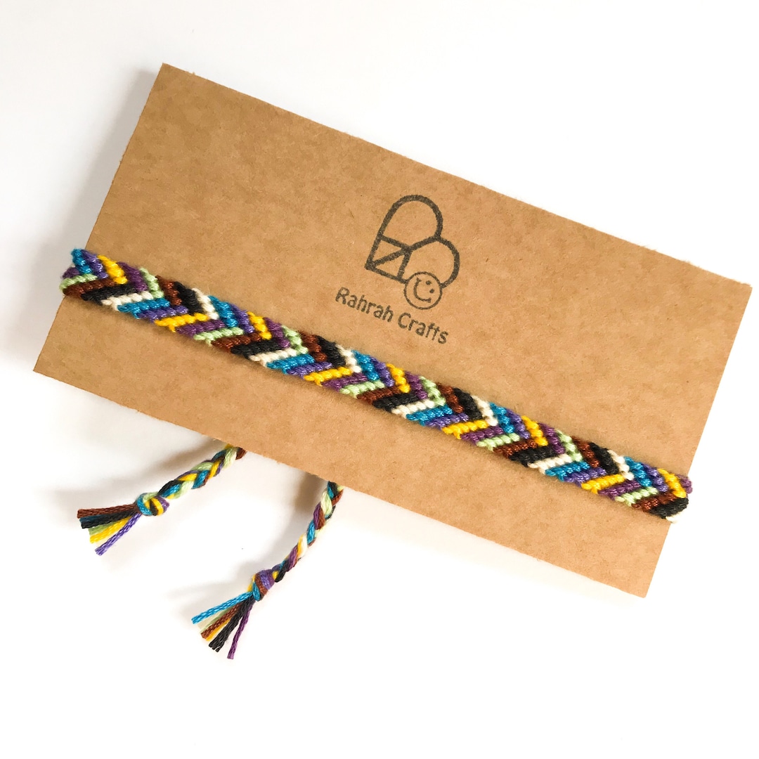 Anklet Fishtail Stripe Macrame Anklet Hand Woven Unisex Ankle Wrap Band ...