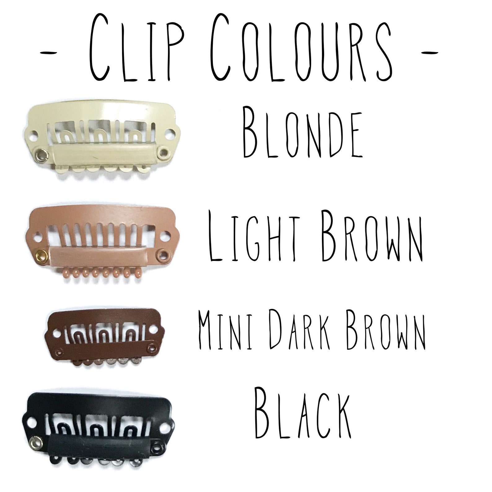 Custom Clip-in Hair Wrap Mixed Design Choose Your Colours - Etsy