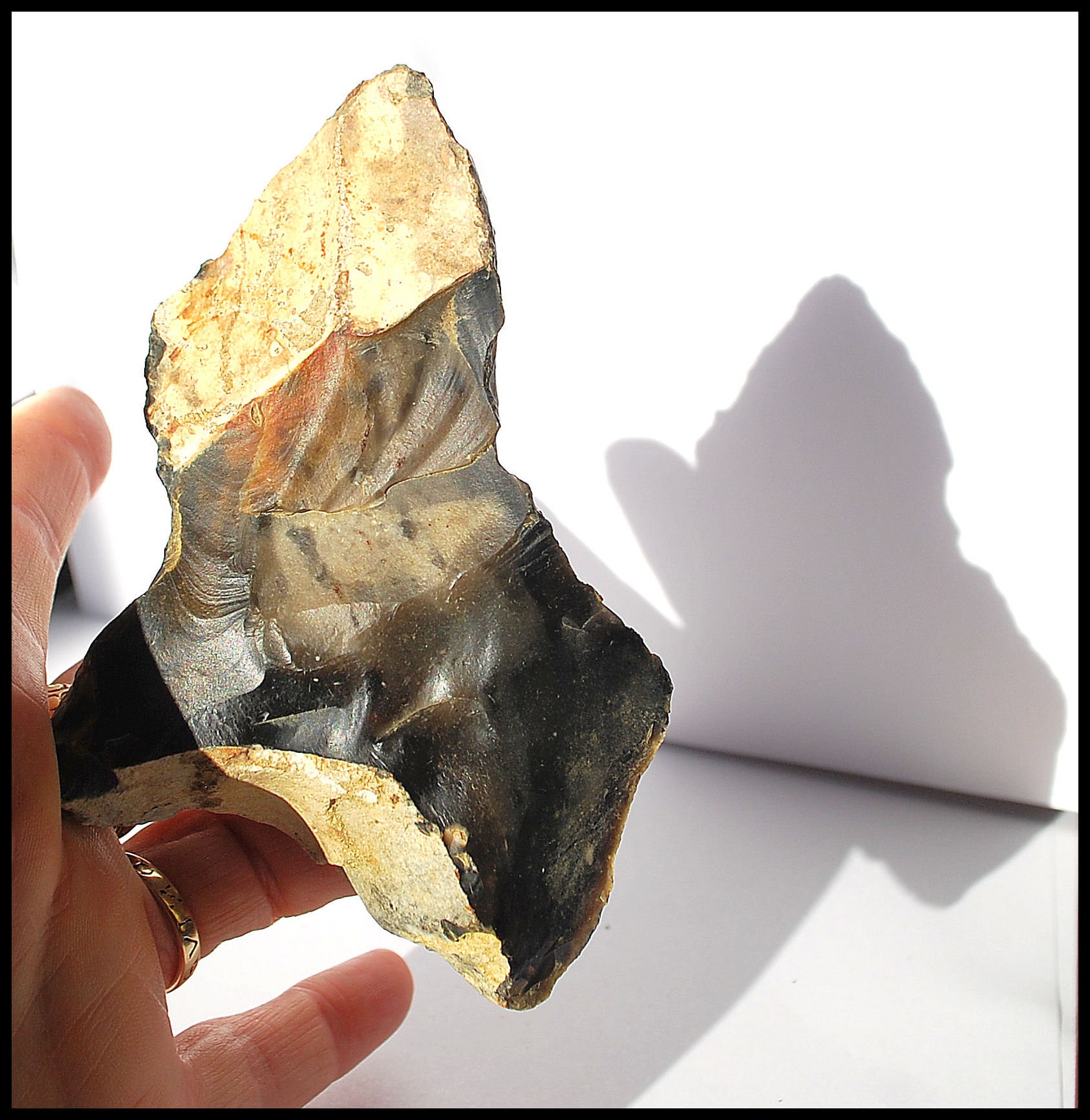 Paleolithic Clactonian early cave man flint flake tool pick | Etsy