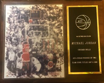 Michael Jordan Plaque - Etsy