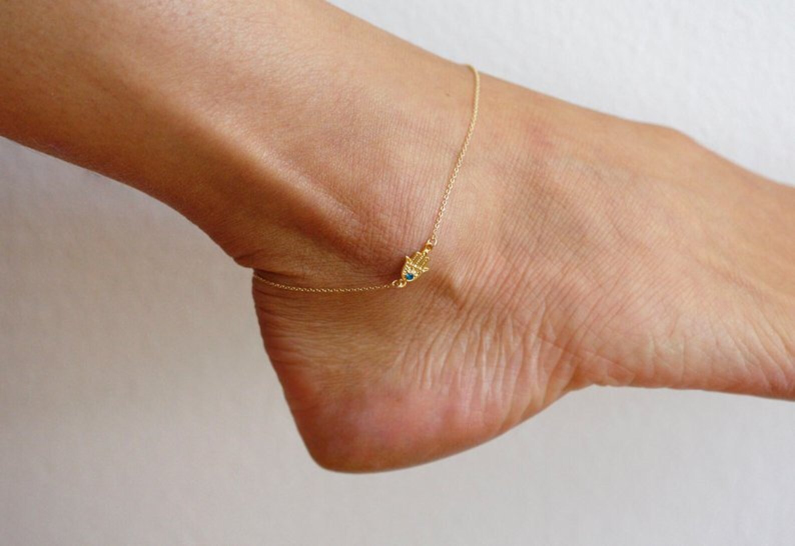 Anklet Hamsa Anklet Hamsa Hand Anklet Bracelet Hamsa - Etsy