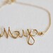 Wire Name Bracelet Gold Custom Lettering Bracelet - Etsy