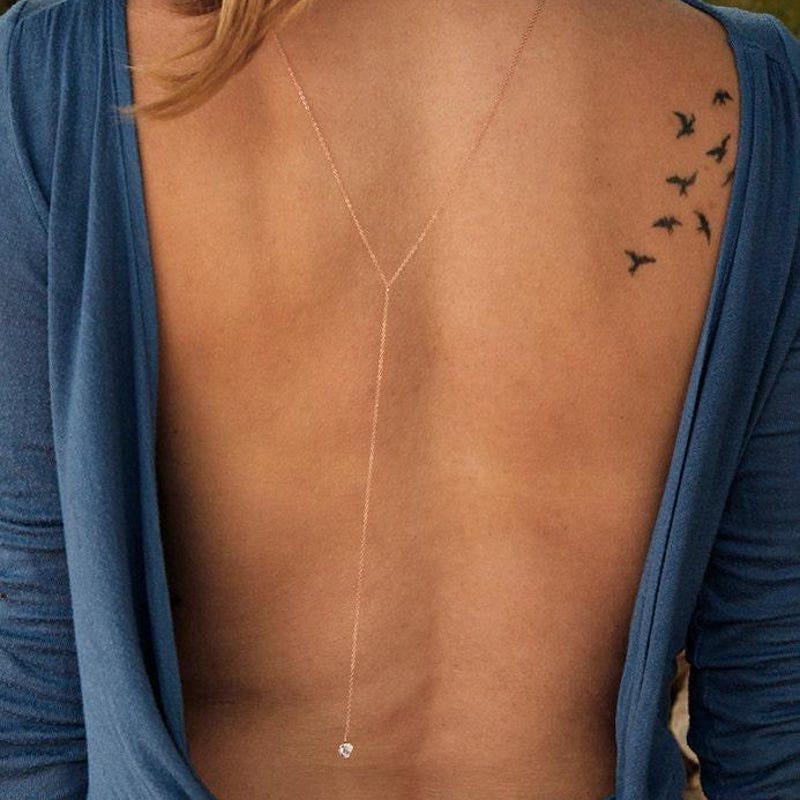 Back Necklace - Etsy