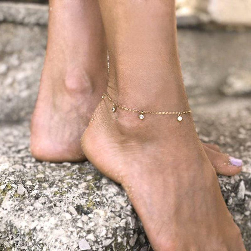 Foot Anklet - Etsy UK