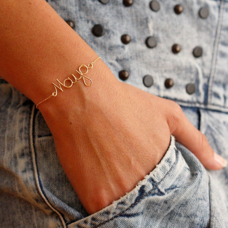 Wire Name Jewelry - Etsy