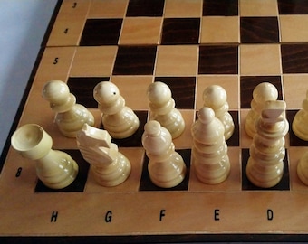 Wooden Chess Set With Numbers - Etsy