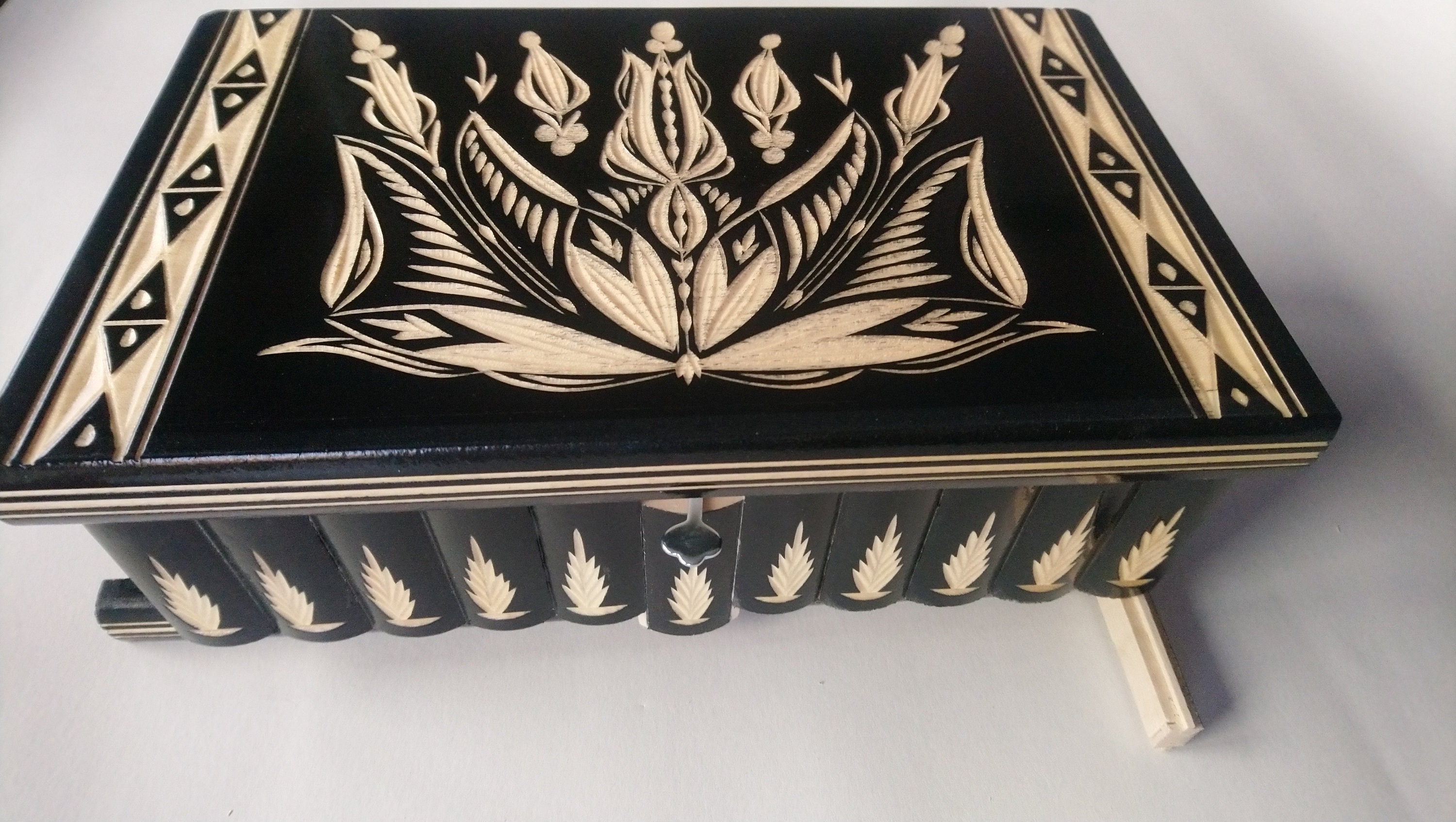 Giant Big Huge Black Puzzle Box Secret Treasure Adventure - Etsy