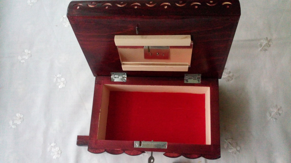 Jewelry Box Magic Box Mystery Box Big Puzzle Box Red Secret | Etsy