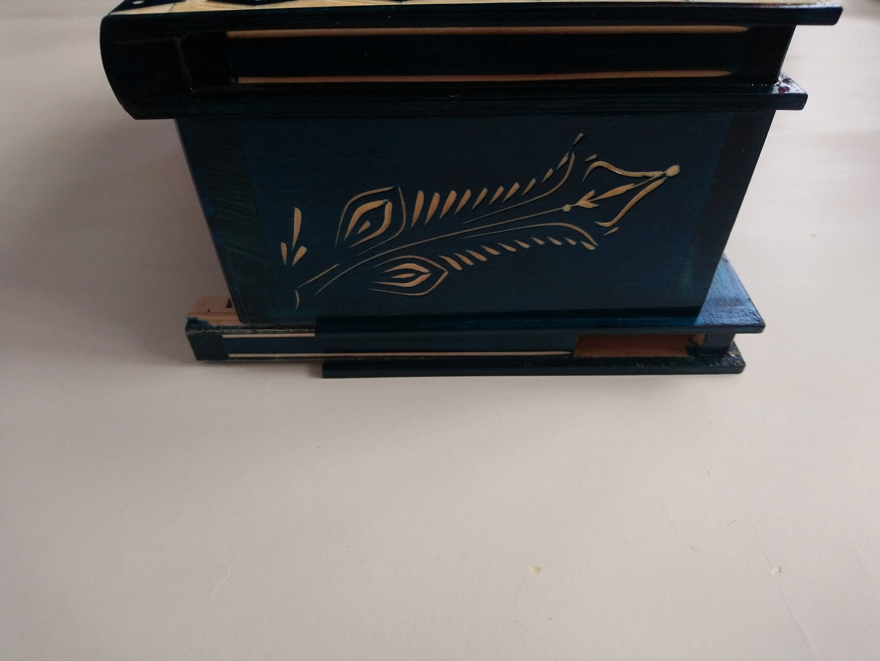 Biggest Giant Blue Puzzle Box on Etsyhuge Secret Magic Wizard | Etsy