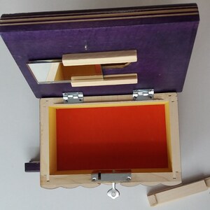 Puzzle Box Jewelry Box Magic Box New Violet Wooden Mystery Box,secret ...