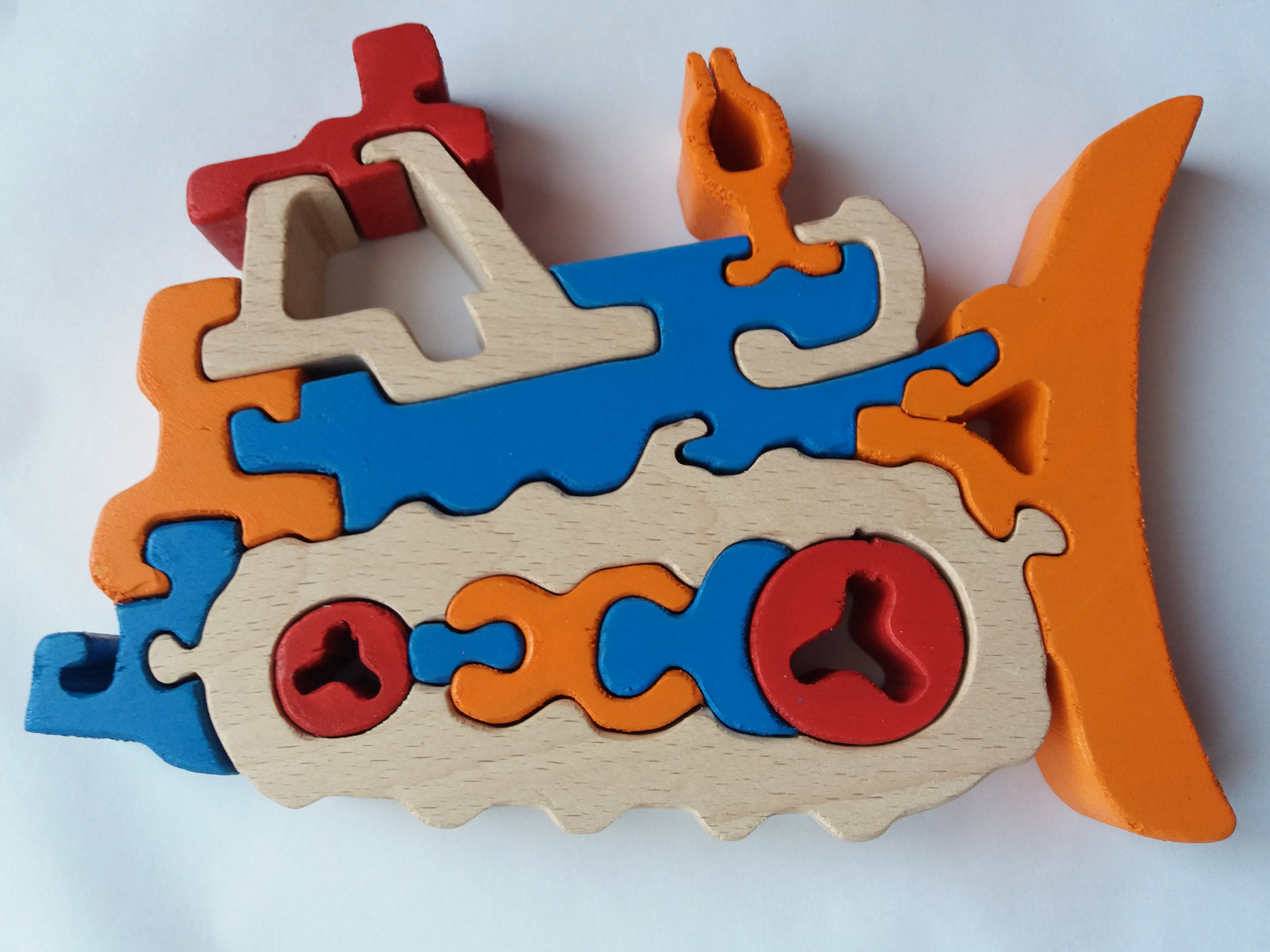 Wooden Puzzle Bulldozer Handmade Machine Constructions Toy - Etsy Canada